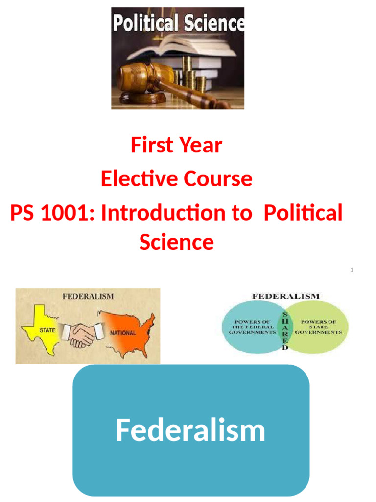 Introduction To Federalism | PDF | Federation | Federalism