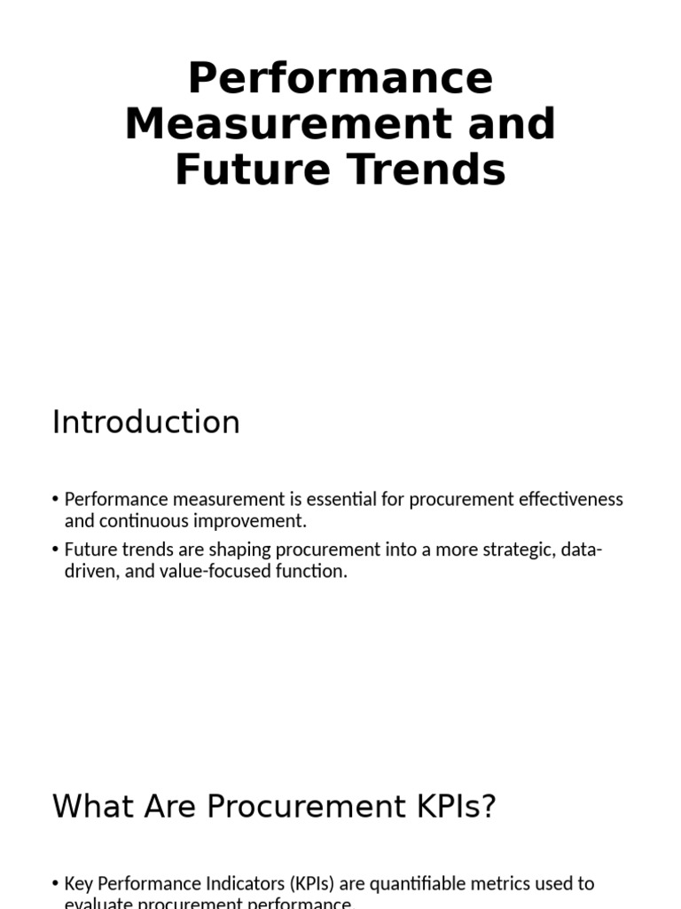 8 Performance Measurement and Future Trends | PDF | Performance ...