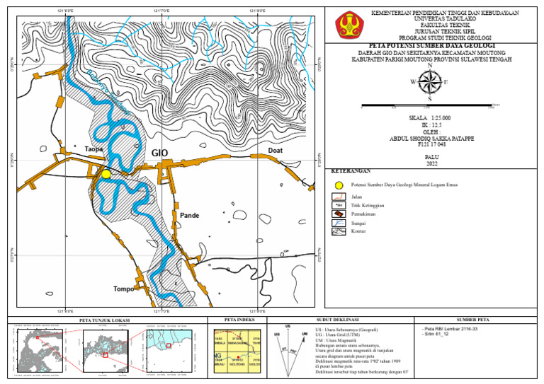 Peta Topografi dan Sumber Daya Geologi | PDF