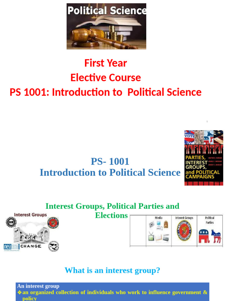 Interest Groups, Political Parties and Elections | PDF | Elections | Voting