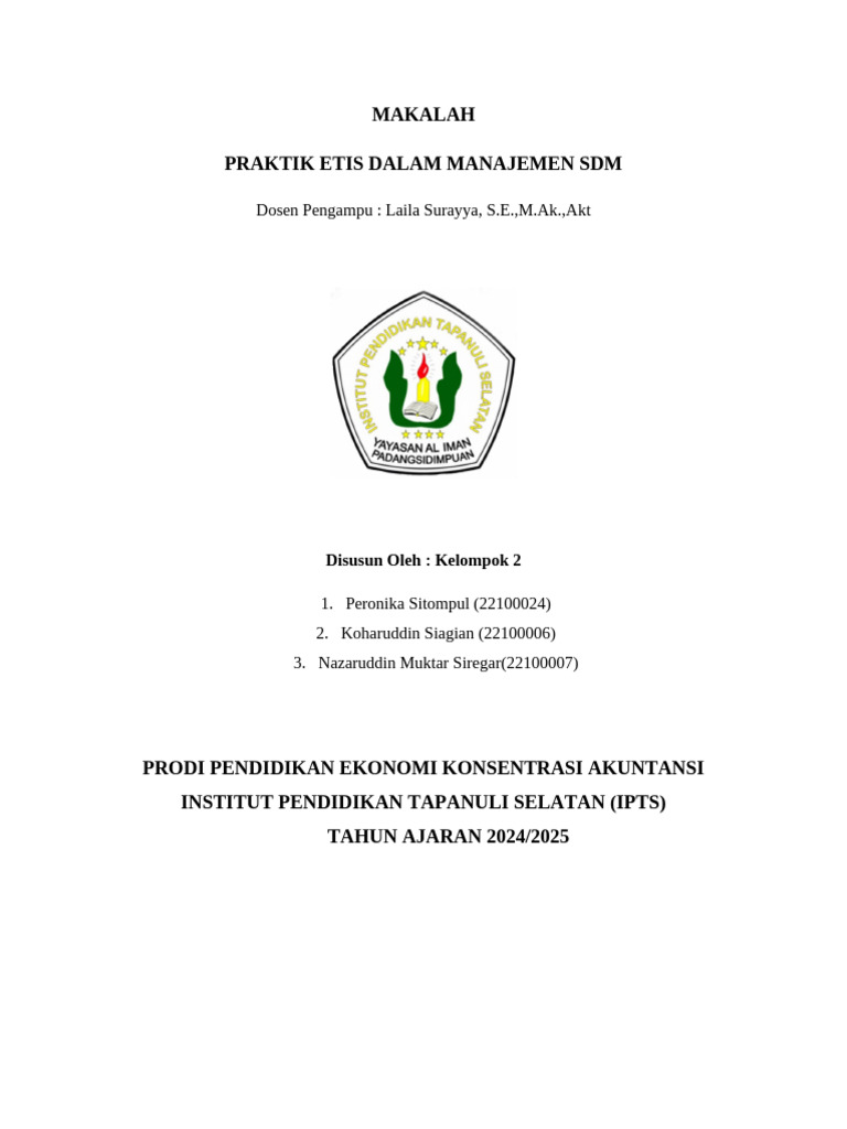 Makalah Etika Bisnis Jilid 2 | PDF
