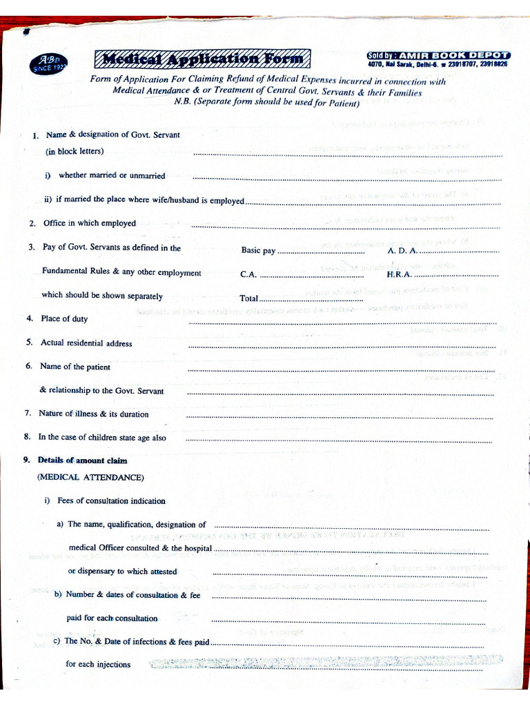 Medical Claim Form | PDF