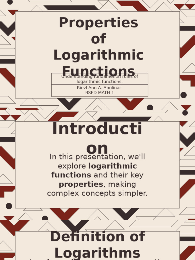 Properties-of-Logarithmic-Functions.pptx_20250422_190801_0000 | PDF | Logarithm | Exponentiation