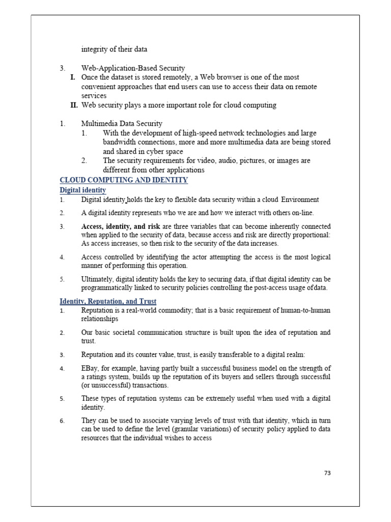 Cloud Computing Digital Notes-75 | PDF | Cloud Computing | Data
