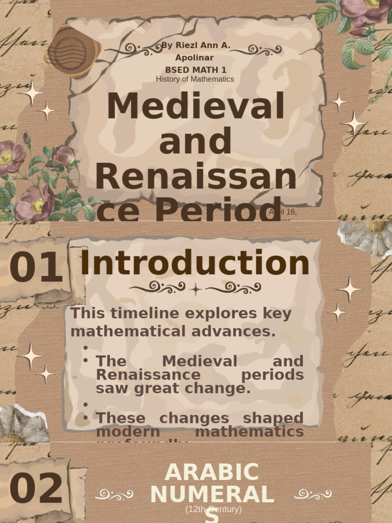 Medieval Renaissance | PDF | Mathematics