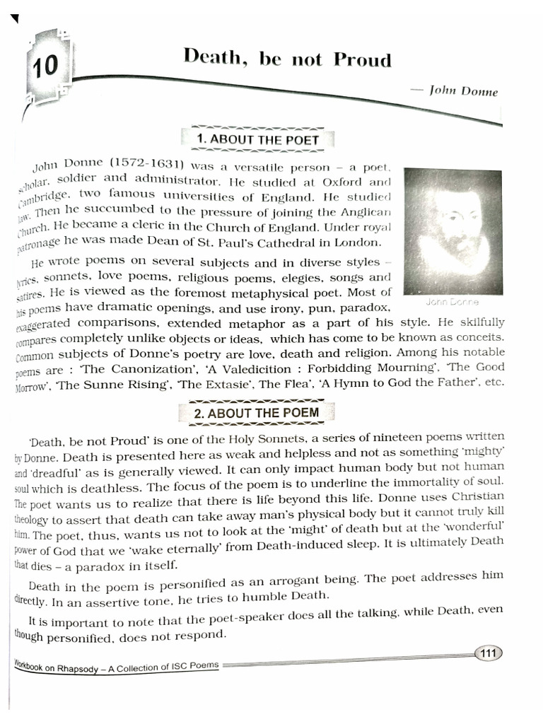 Death, Be Not Proud | PDF