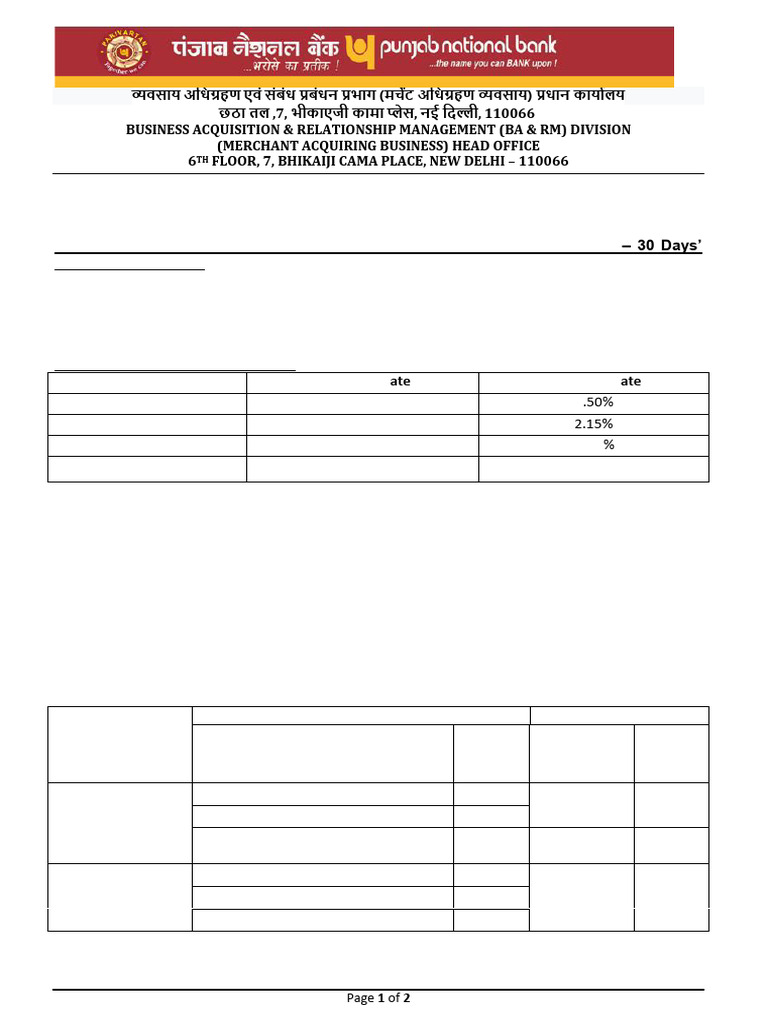 Revised Merchant Discount Rates & POS Fees | PDF | Credit Card | Point ...