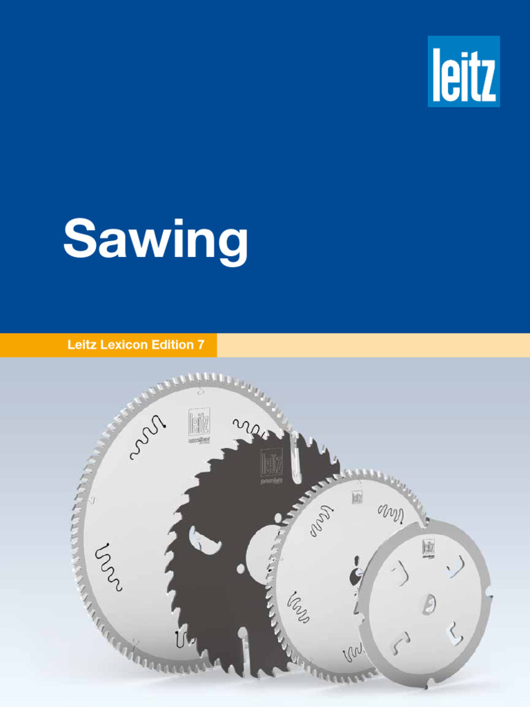 Leitz Lexicon Edition 7 - 01 Sawing | PDF | Industrial Processes | Tools