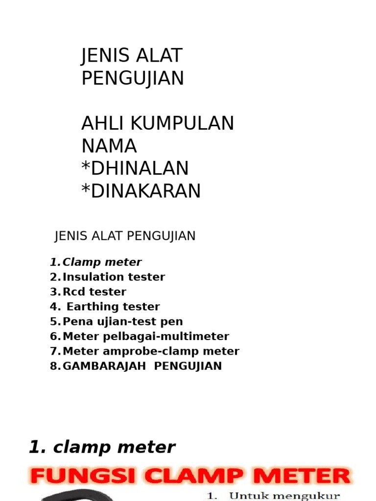 Alat Pengujian Pendawaian | PDF