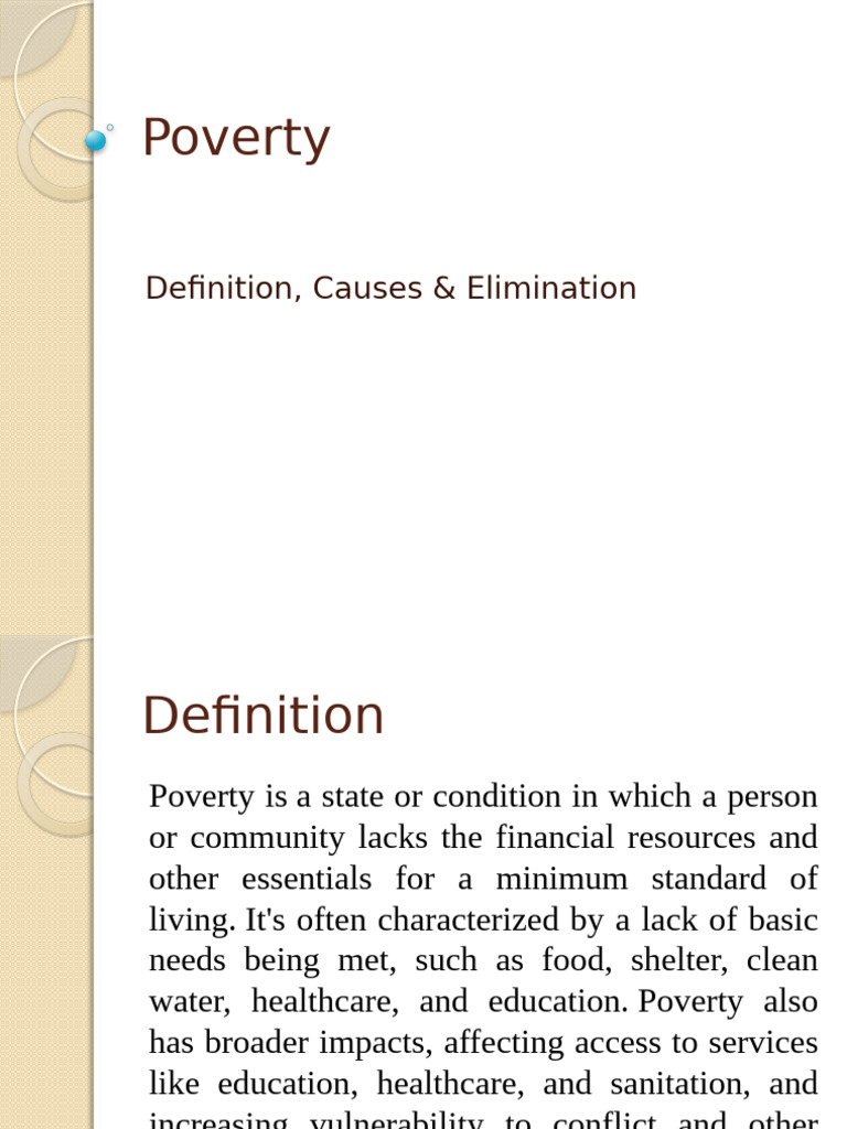 Understanding Poverty: Causes & Solutions | PDF