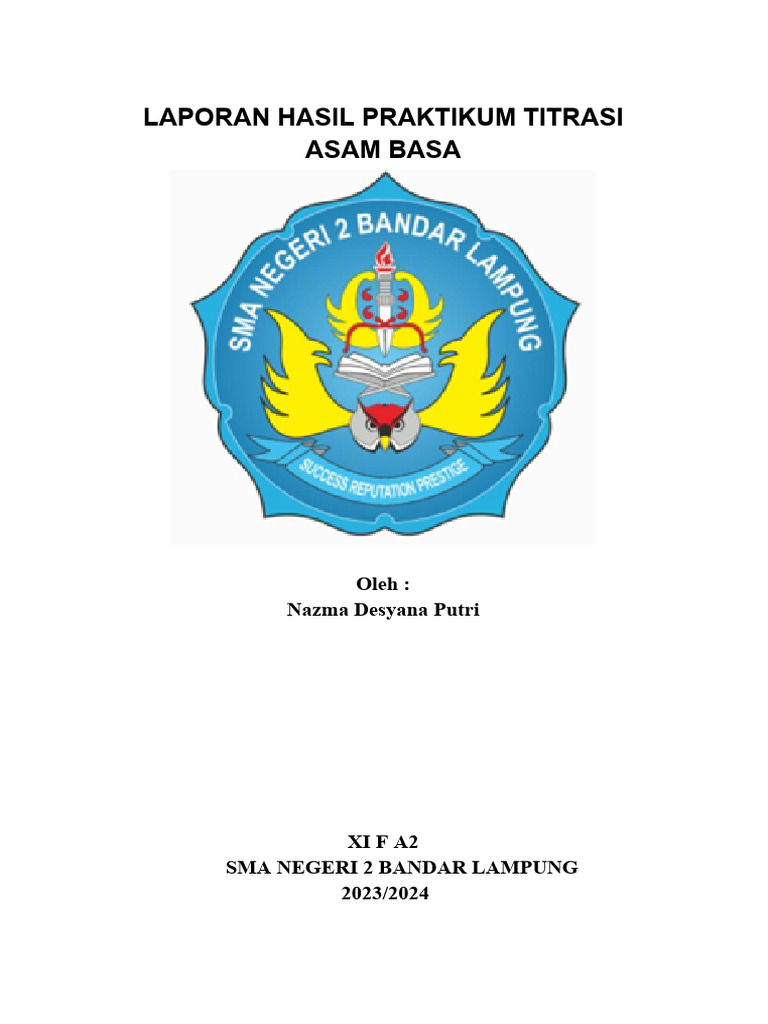 Laporan Hasil Praktikum Titrasi Asam Basa | PDF