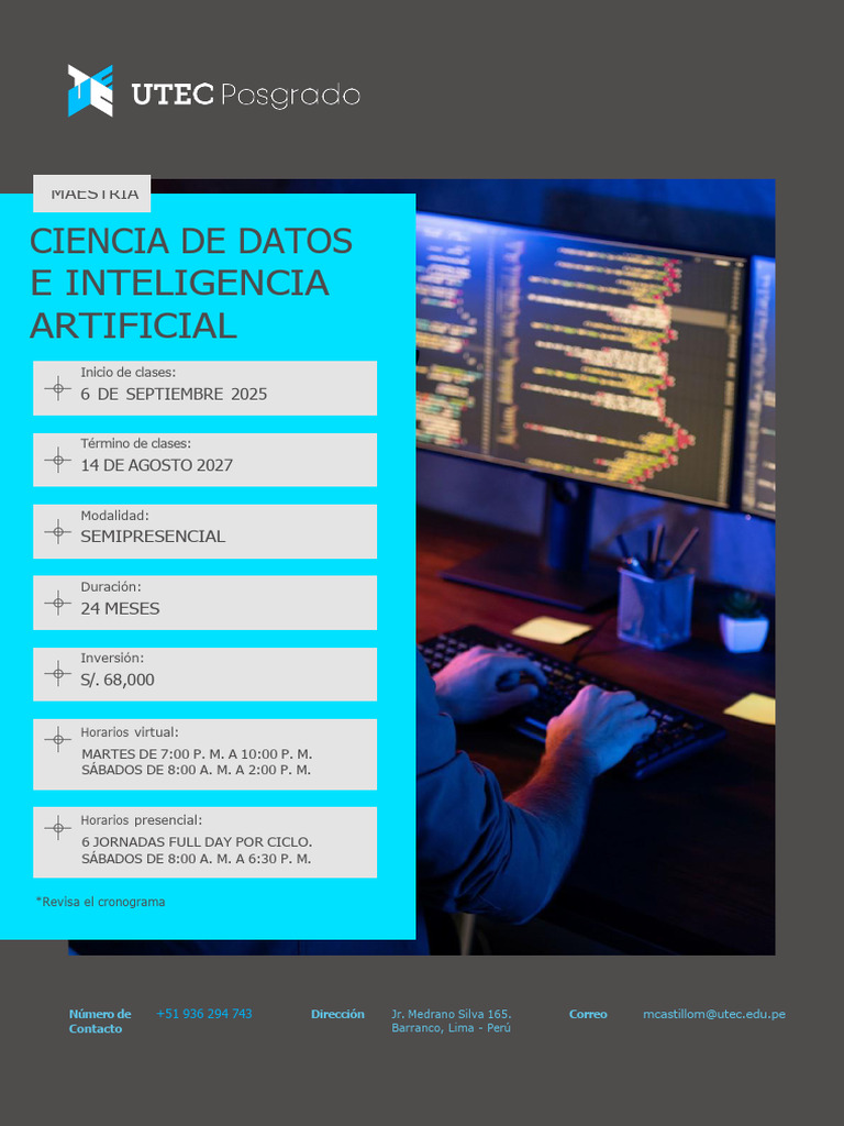 Brochure Maestría Ciencia de Datos e Inteligencia Artificial - 2025-2 | PDF | Inteligencia ...