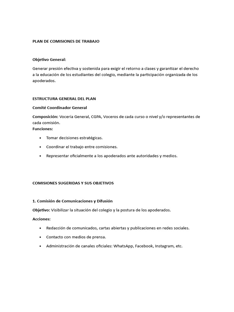 Plan de Comisiones | PDF