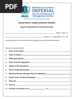 Joining Report Format | PDF