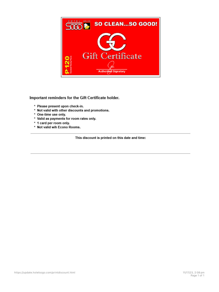 Print Discount | PDF