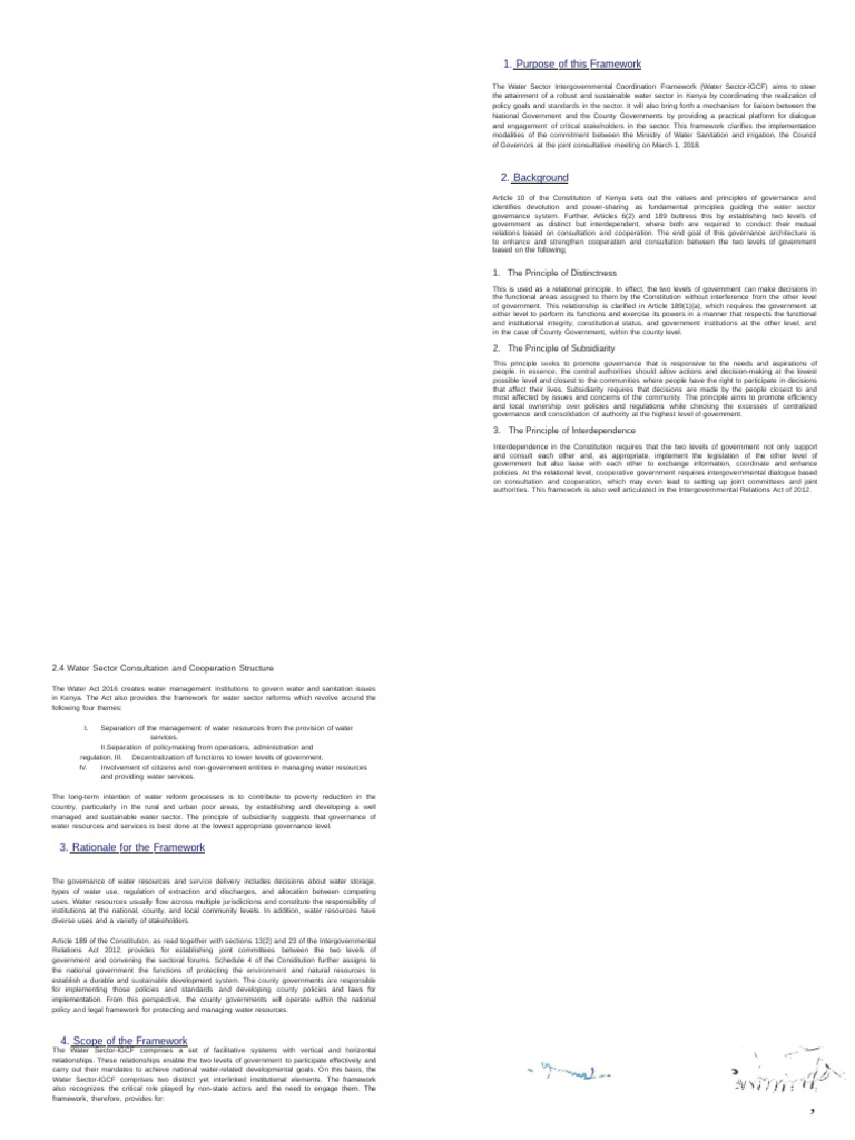 Intergovernmental Framework Signed | PDF | Governance | Policy