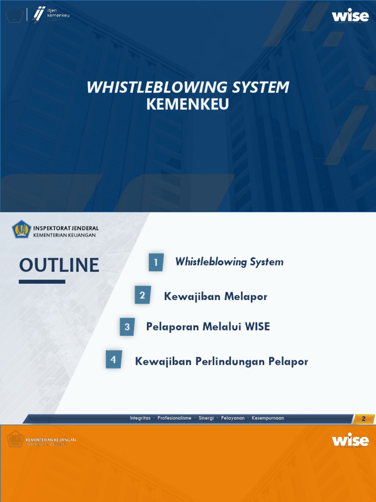Whistleblowing System Kemenkeu | PDF