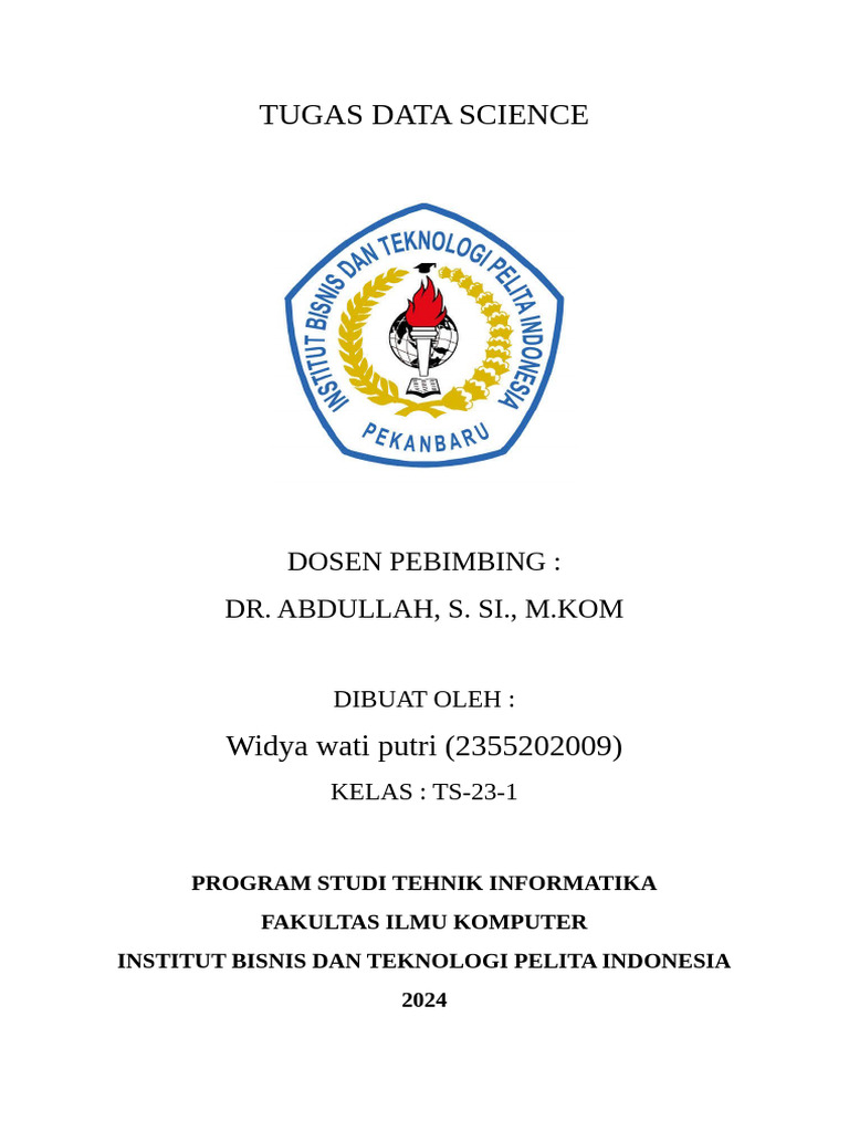 Tugas Data Science | PDF