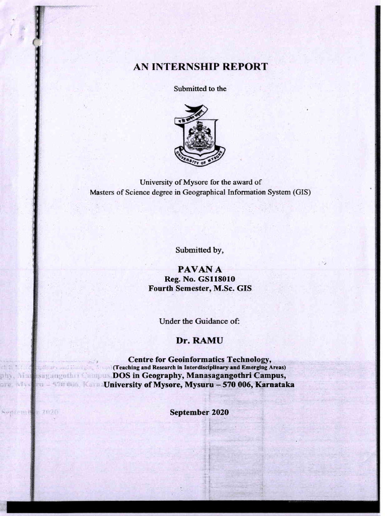 2019-20 Gis Proj Pavan A | PDF