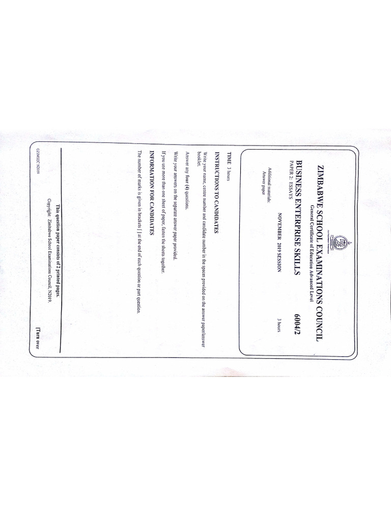 Bes - P2 - 2019 2 | PDF