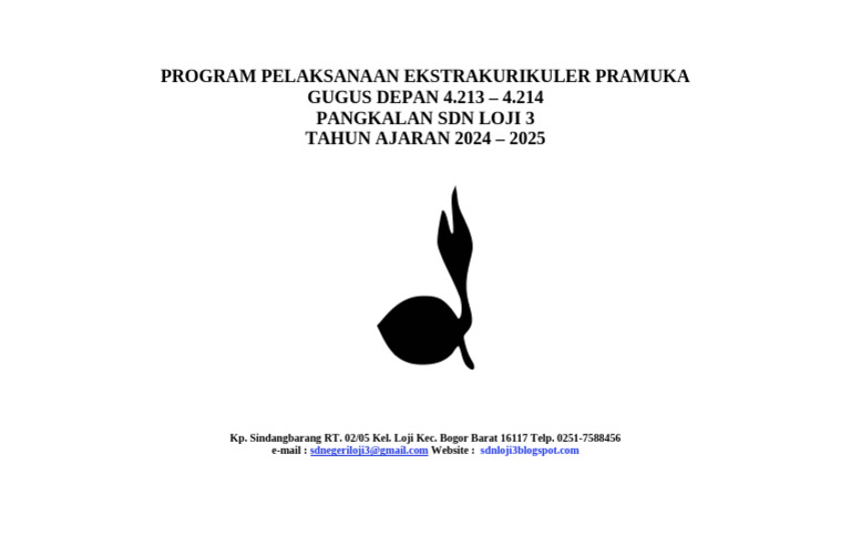 Program Pelaksanaan Ekstrakurikuler Pramuka | PDF