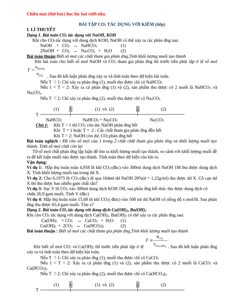 D NG 1. Bài Toán Co Tác D NG V I Naoh, Koh | PDF