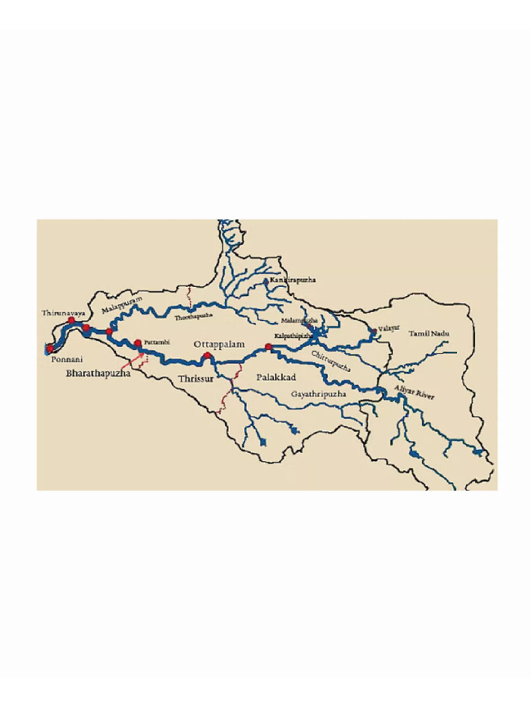 Bharathapuzha River Map | PDF