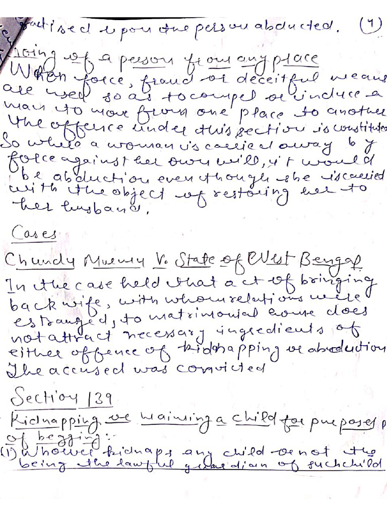 BNS Kidnapping-1 | PDF