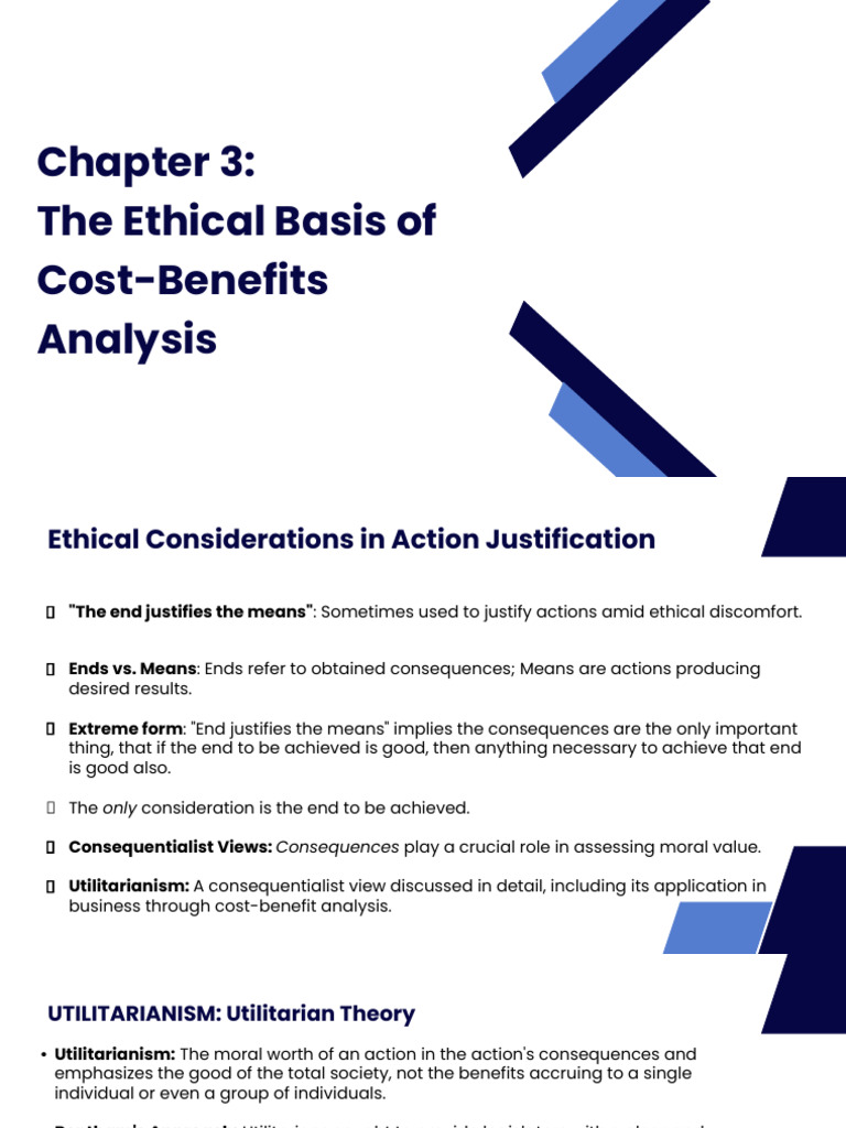 Chapter 3 The Ethical Basis of Cost-Benefits Analysis | PDF | Utilitarianism | Pleasure