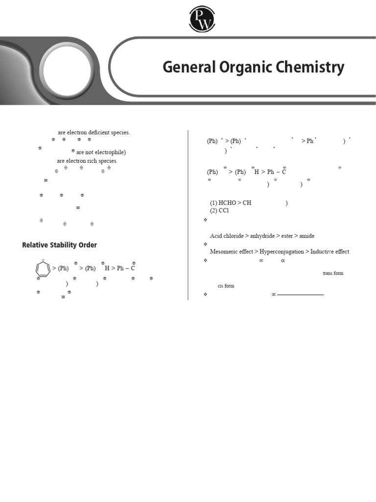 General Organic Chemistry, IUPAC Nomenclature and Constitutional | PDF ...