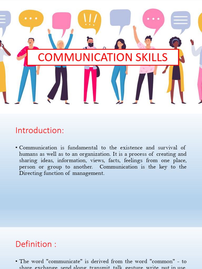 Communication Skills | PDF | Communication | Perception