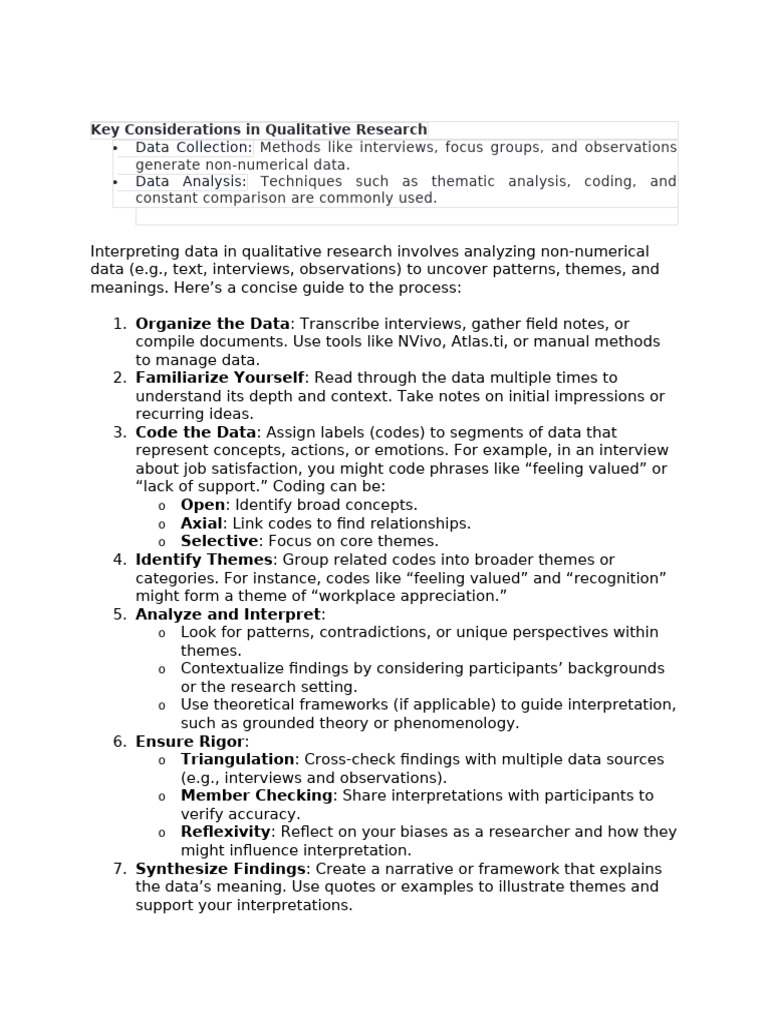 Mind Notes On Qualitative Research Methods 4of9 | PDF | Qualitative ...