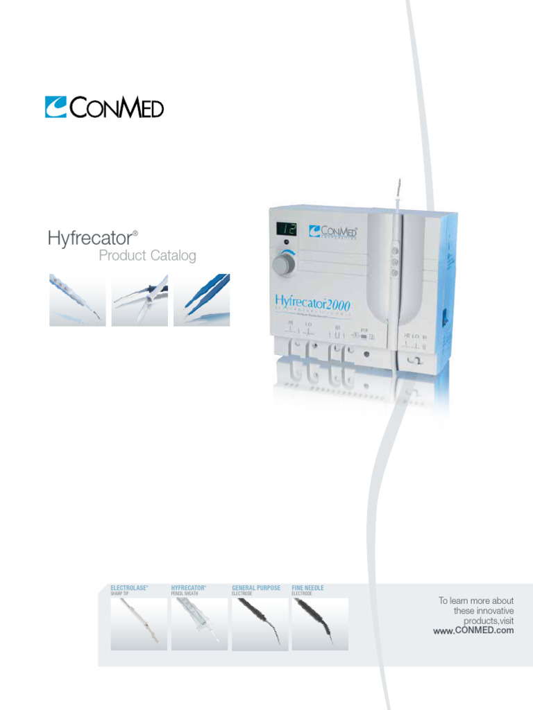 Hyfrecator® Product Catalog Overview | PDF | Carcinoma | Cervical Cancer