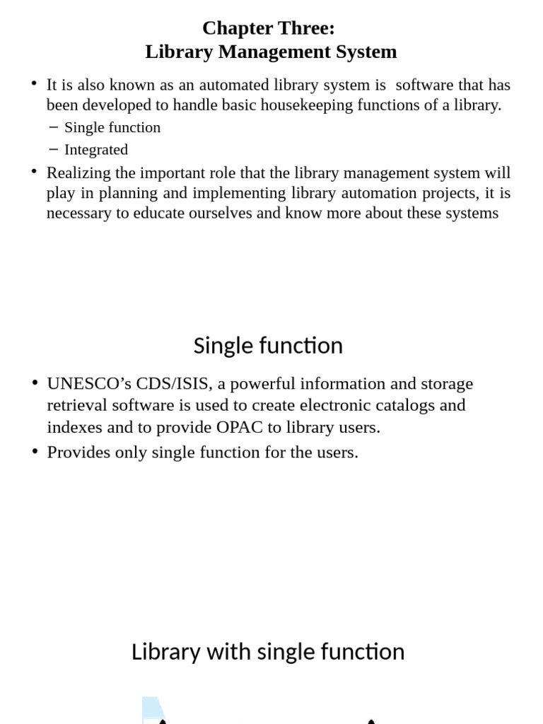 Chapter Three.. Library Automation | PDF | Libraries | Library Science