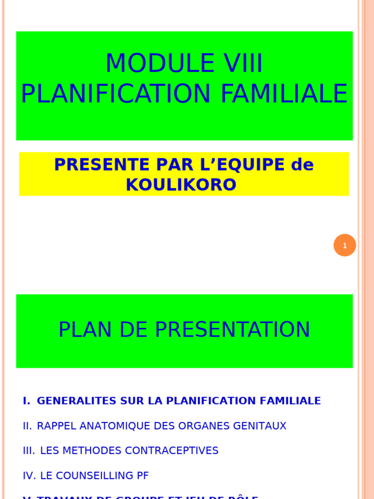 Planification Familiale et Avortement | PDF | Contraception | Préservatif