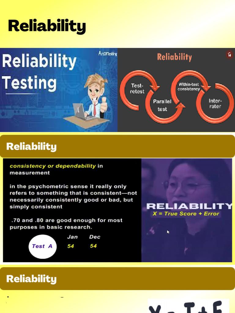 Understanding Test Reliability and Validity | PDF