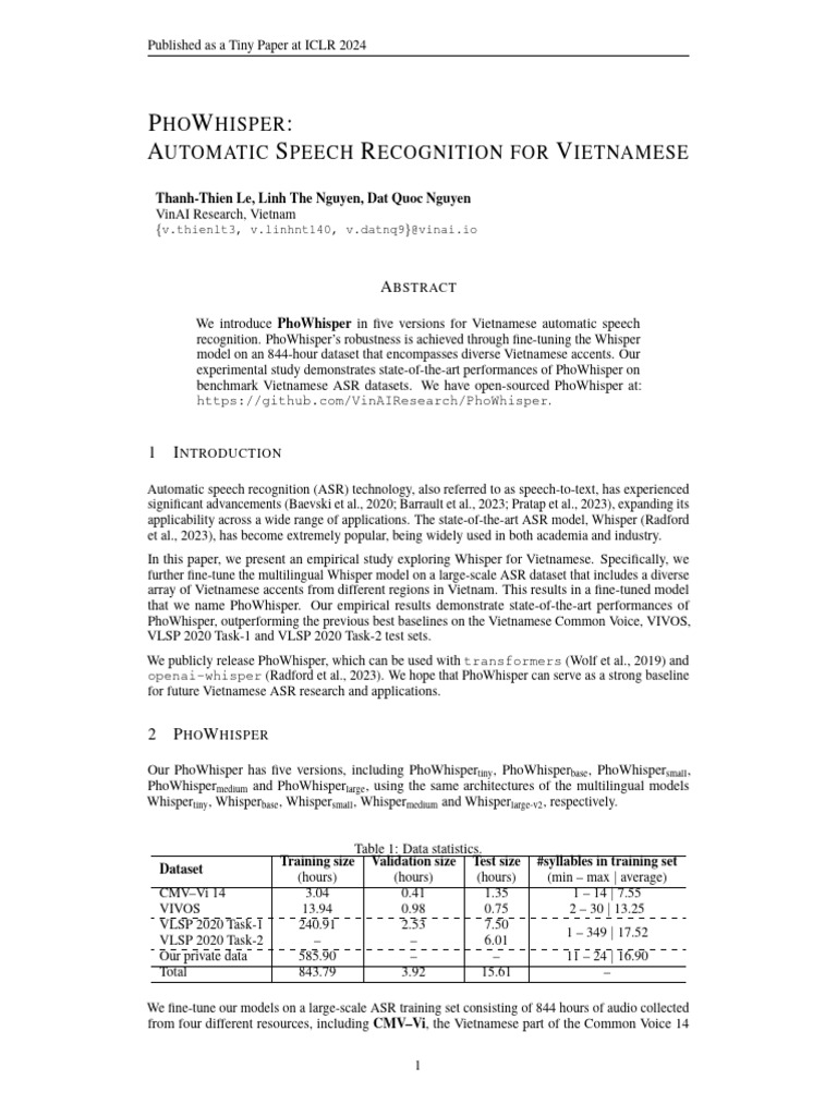 239 Phowhisper Automatic Speech Re | PDF | Speech Recognition | Artificial Intelligence