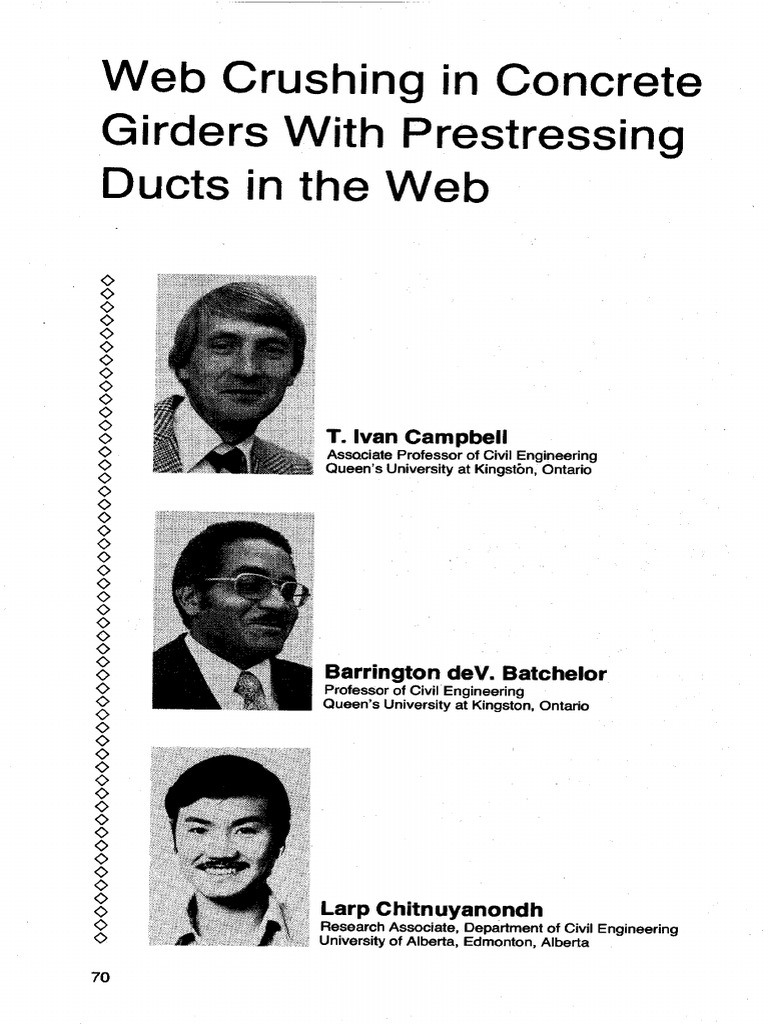 Web Crushing in Prestressed Beams | PDF | Beam (Structure) | Truss