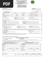 Electrical Permit DPWH | PDF