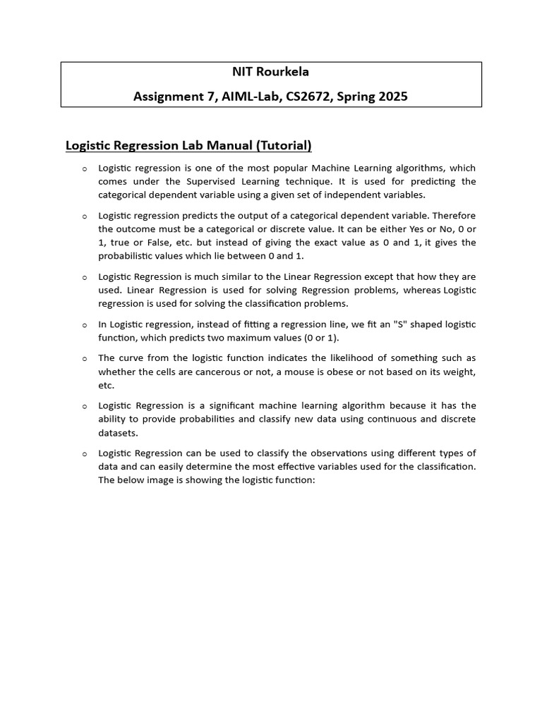 AIML_Lab7_Manual (Model Eval-Cross Validation) | PDF | Receiver Operating Characteristic ...