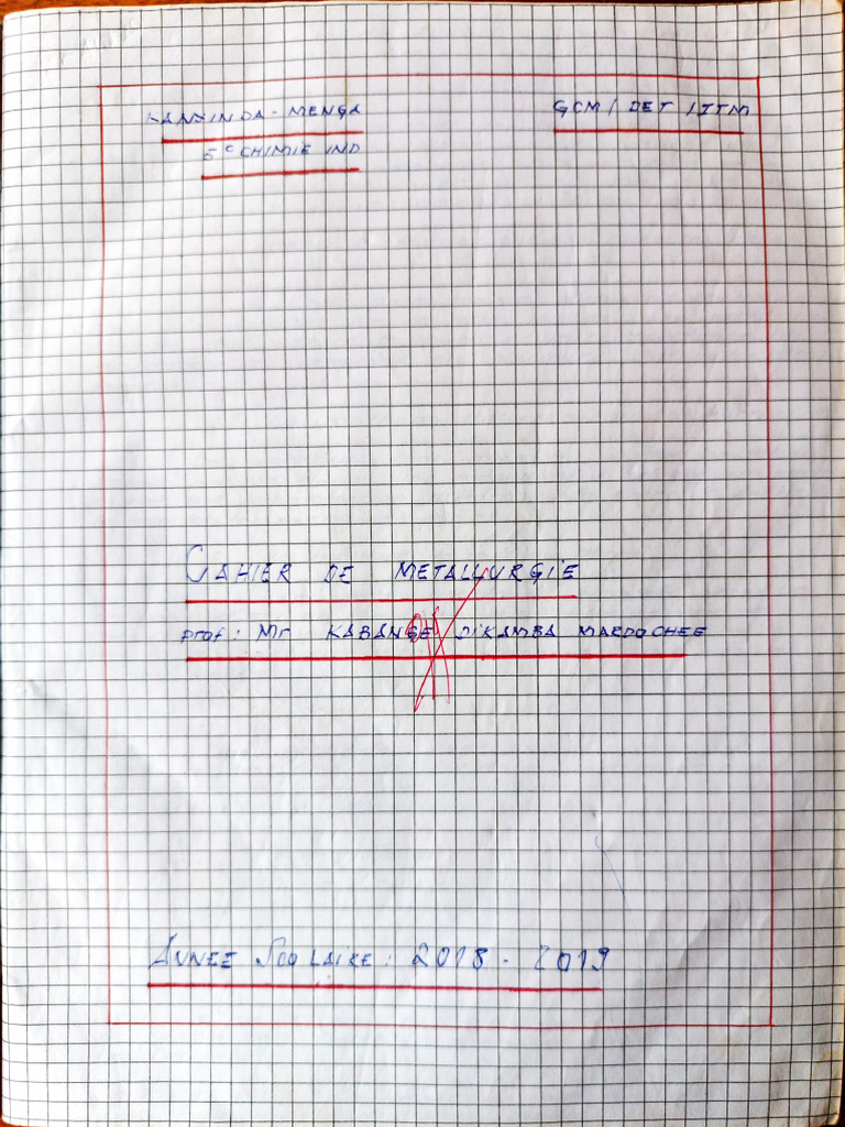 Métallurgie 5è Chimie Industrielle MUTOSHI | PDF