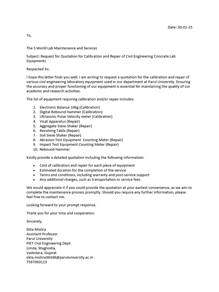 CT Lab Quotation | PDF