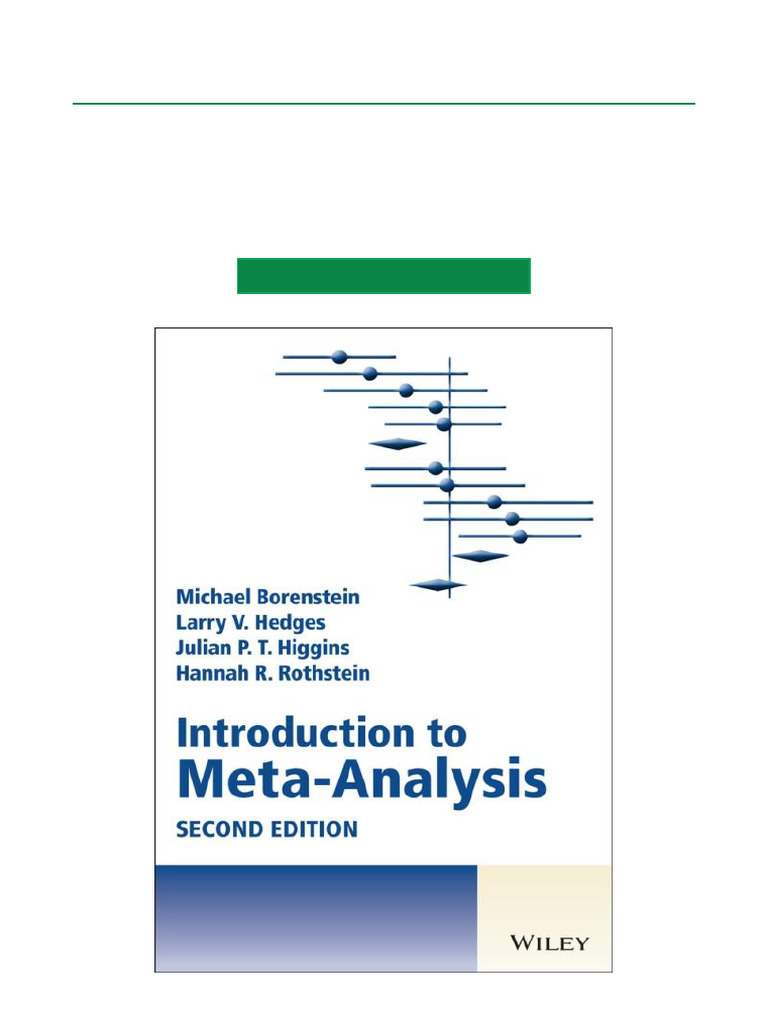 Introduction To Meta Analysis 2nd Edition One-Click Ebook Download | PDF | Meta Analysis ...