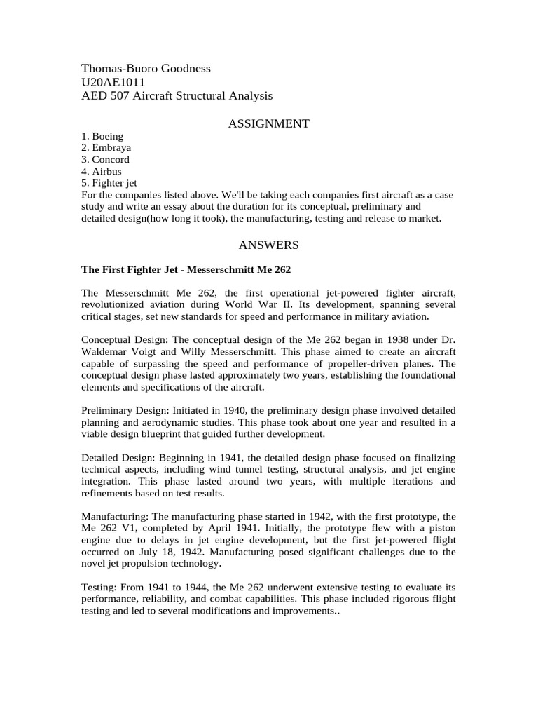 Aircraft Structural Analysis | PDF | Jet Aircraft | Aviation