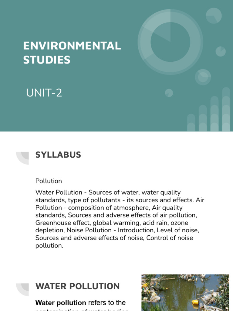 ENVIRONMENTAL STUDIES Unit-2 | PDF | Water Pollution | Air Pollution