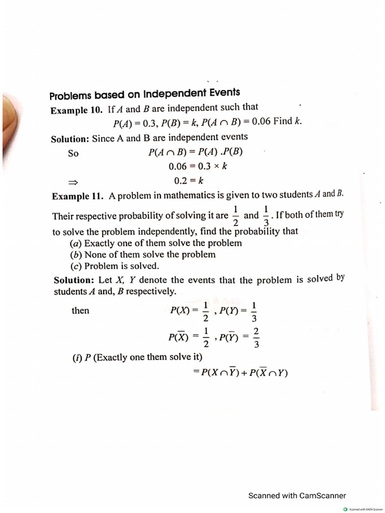 Probability Conditional and Independent Events | PDF