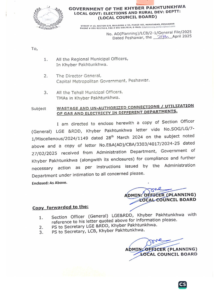 Wastage and Unauthorized Connections | PDF
