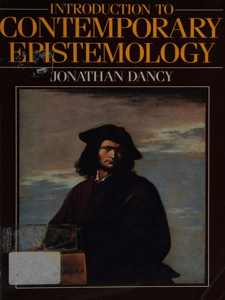 An Introduction To Contemporary Epistemology - Dancy, Jonathan - Oxford ...