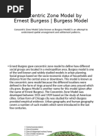 Concentric Zone Model & Sector Theory | PDF | City | Suburb