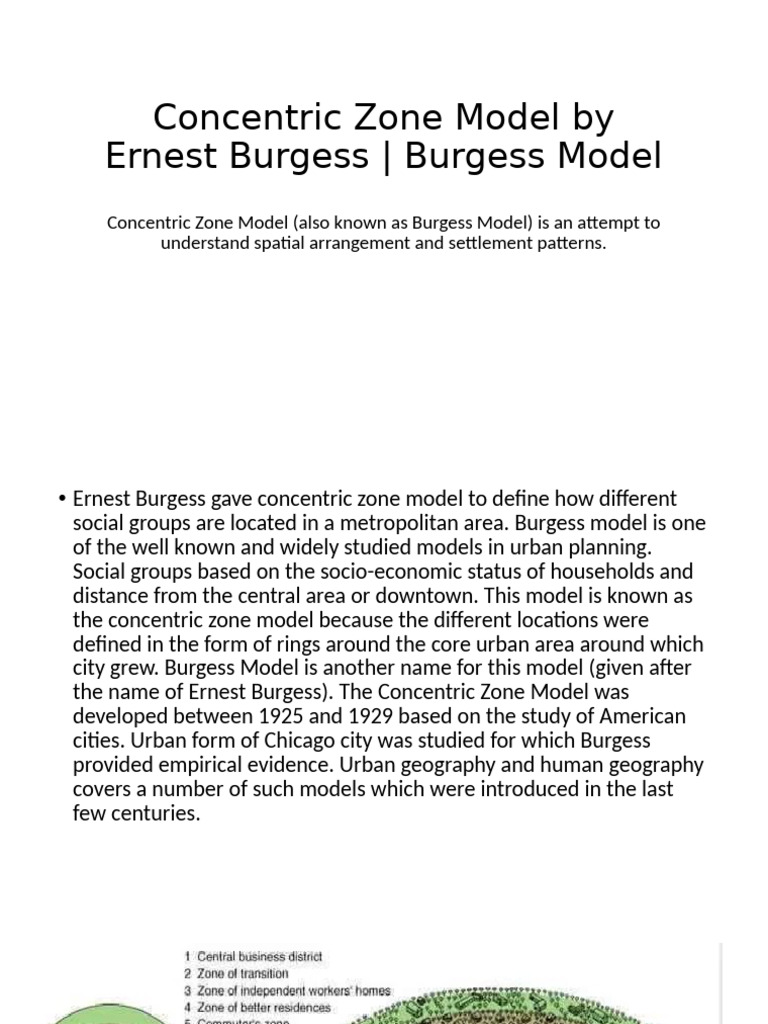 Concentric Zone Model by Burgess (Autosaved) | PDF | Urban Sprawl ...